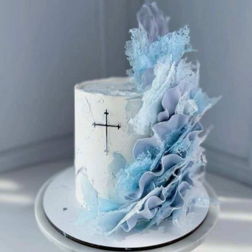 Baptism Blue Cake Dubai - Order Online Now - Next Day Delivery! – The ...