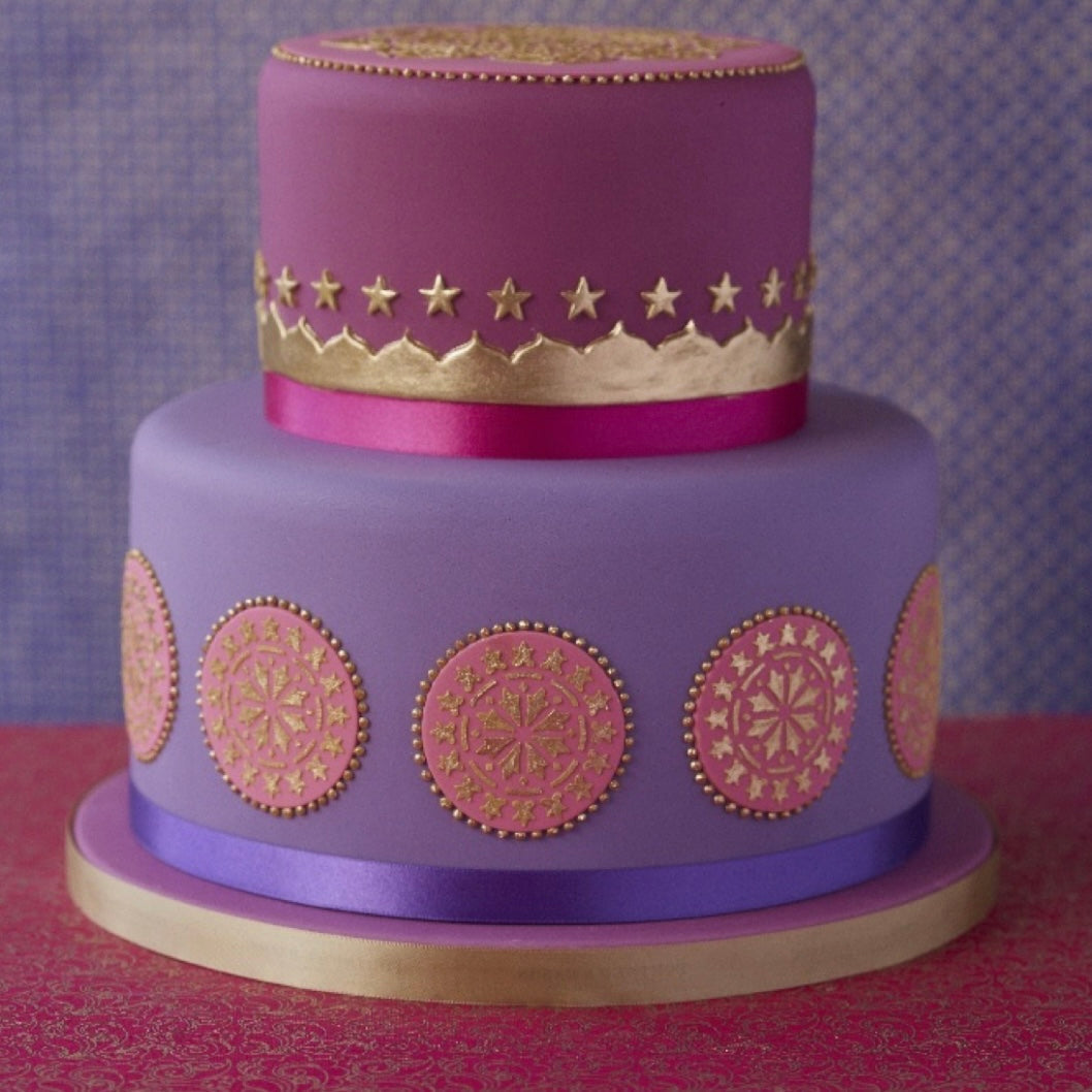 Diwali Purple Two Tier Cake Dubai - Delivery to Dubai - Order online ...