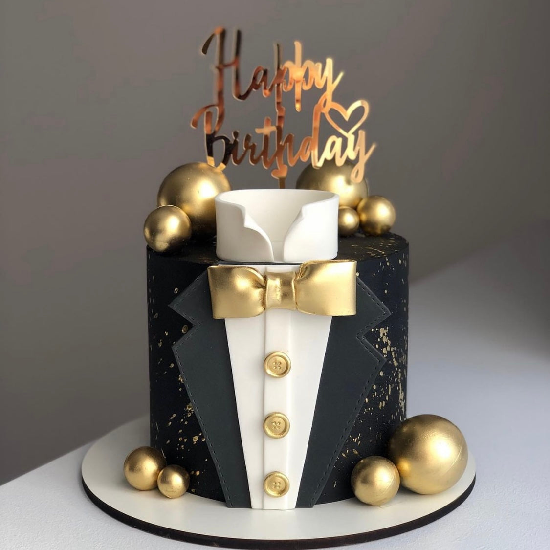 Black Tuxedo Cake Dubai - Birthday Cake Delivery to Dubai - Shop Online ...
